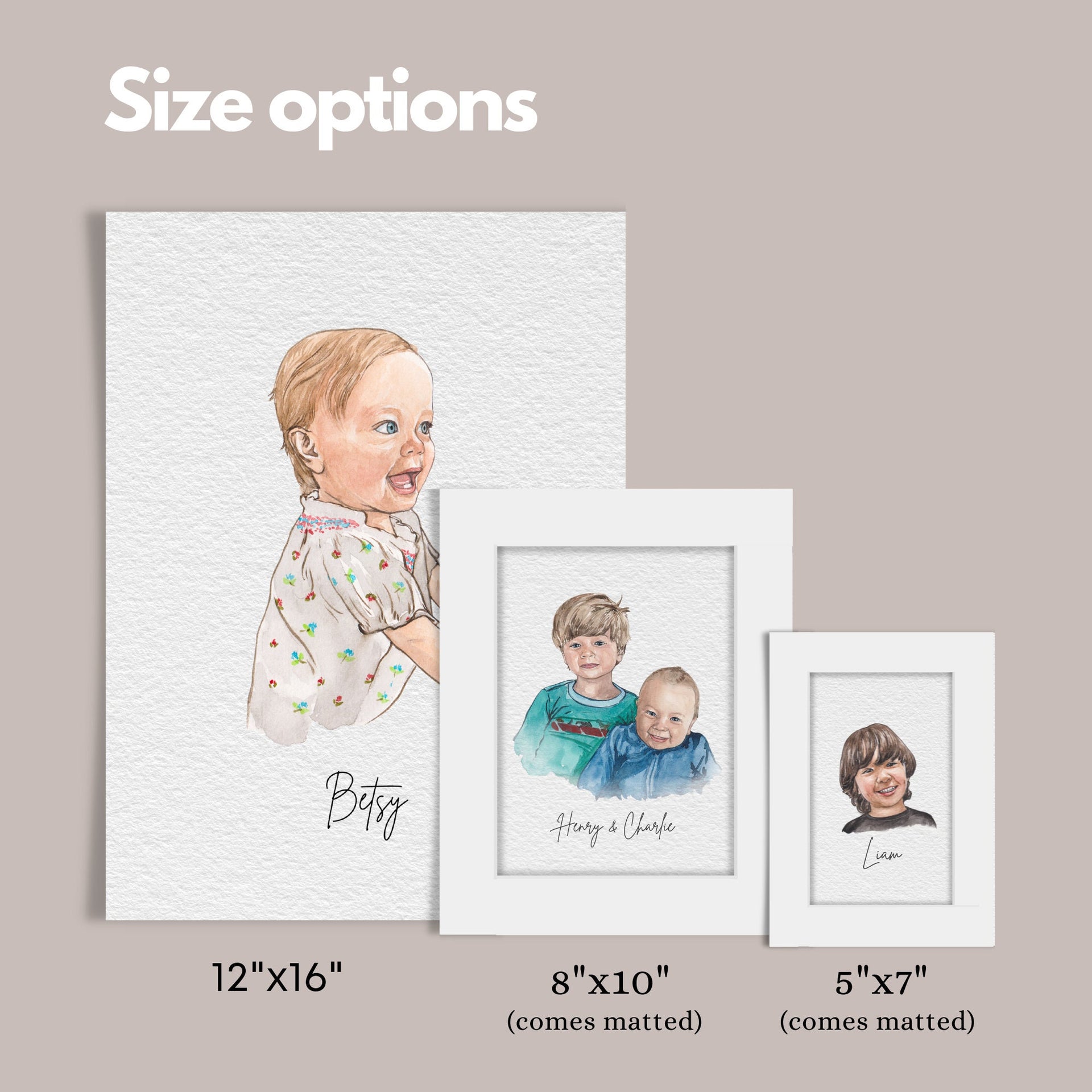 Custom Watercolor Portrait | Hand-Painted by Talented Artists – Riverry